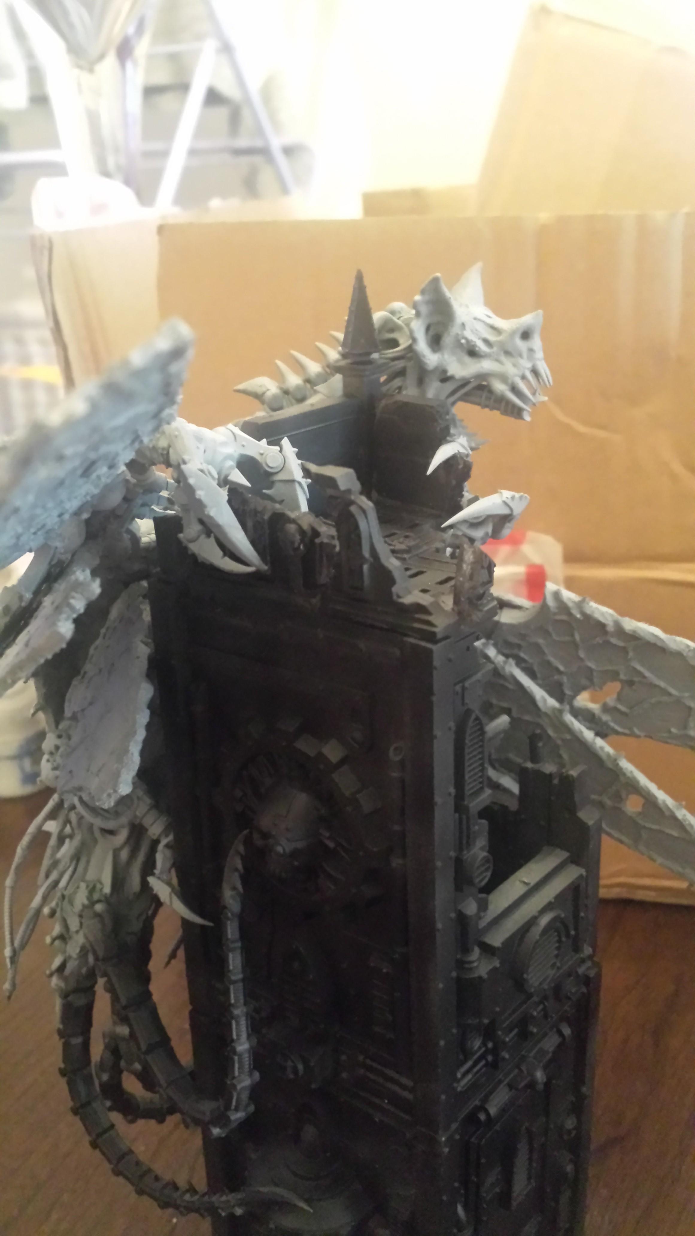 Chaos, Conversion, Heldrake, Work In Progress - Primed heldrake conversion 1 - Gallery - DakkaDakka